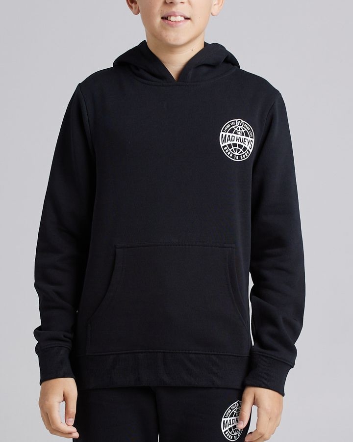 Mad Hueys - Hueys Global Youth Pullover - Black - Kids-Boys : We stock ...