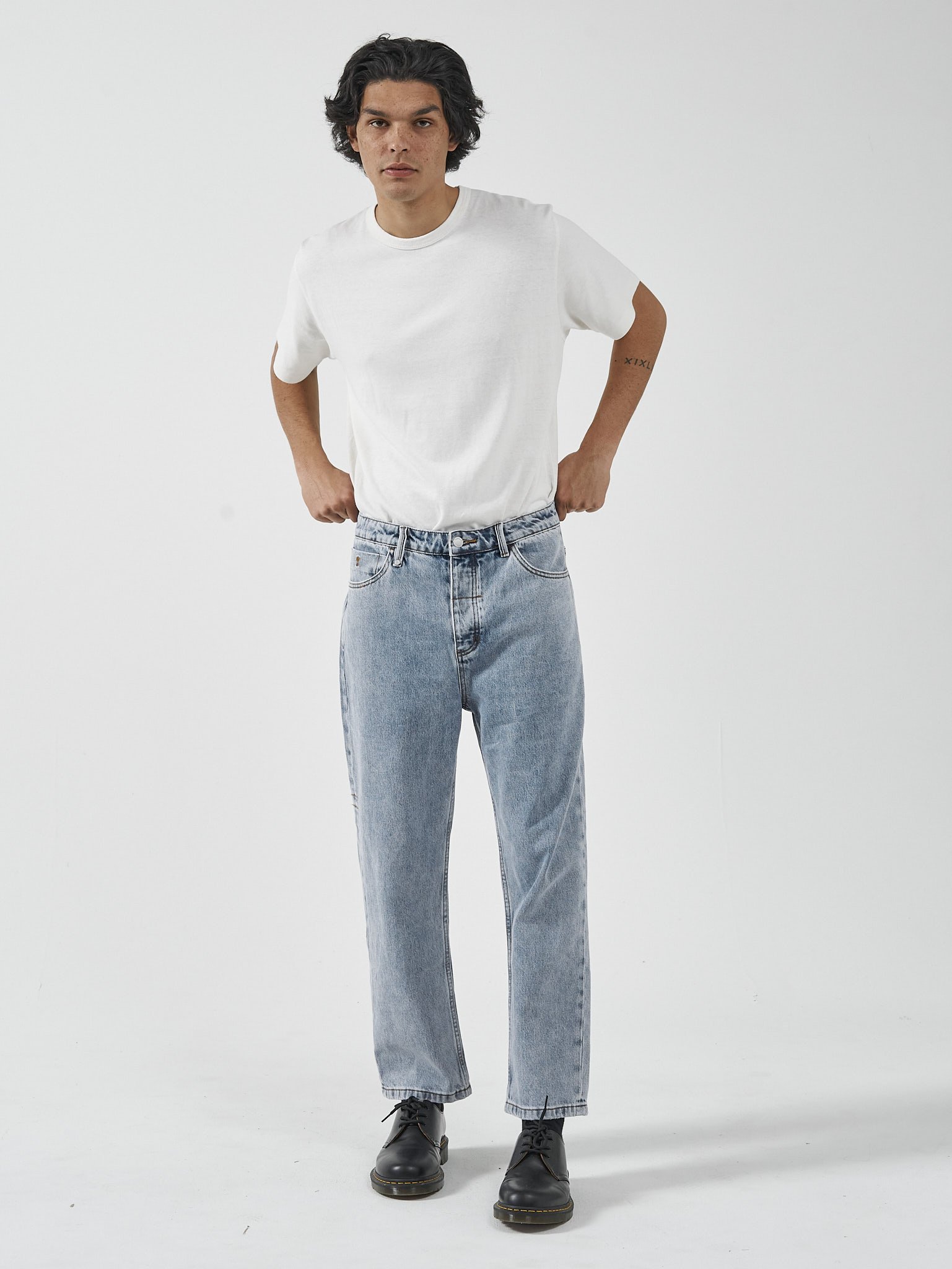 Thrills - Slacker Denim Jean - Garage Blue - Mens-Bottoms : We stock ...