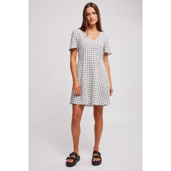 Hurley - Check Mini Dress - Black & White - Womens-Dresses : Outback ...