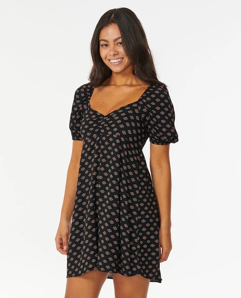 Rip Curl - Pacific Dreams Mini Dress - Black - Womens-Dresses : Outback ...