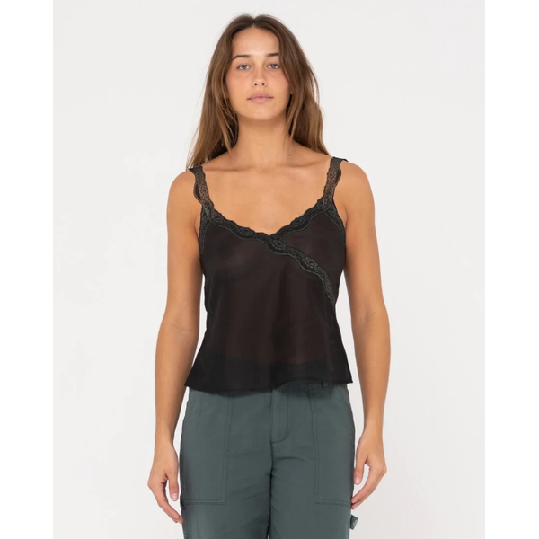 Rusty - Maison Sheer Slim Fit Cami Top - Womens-Tops : Outback Surf ...