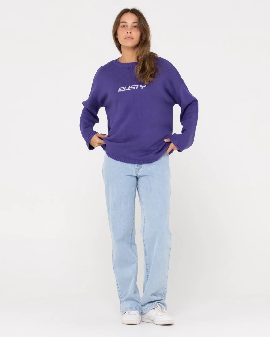 Rusty - Rider Relaxed Crew Neck Knit - Womens-Tops : Outback Surf Shop ...