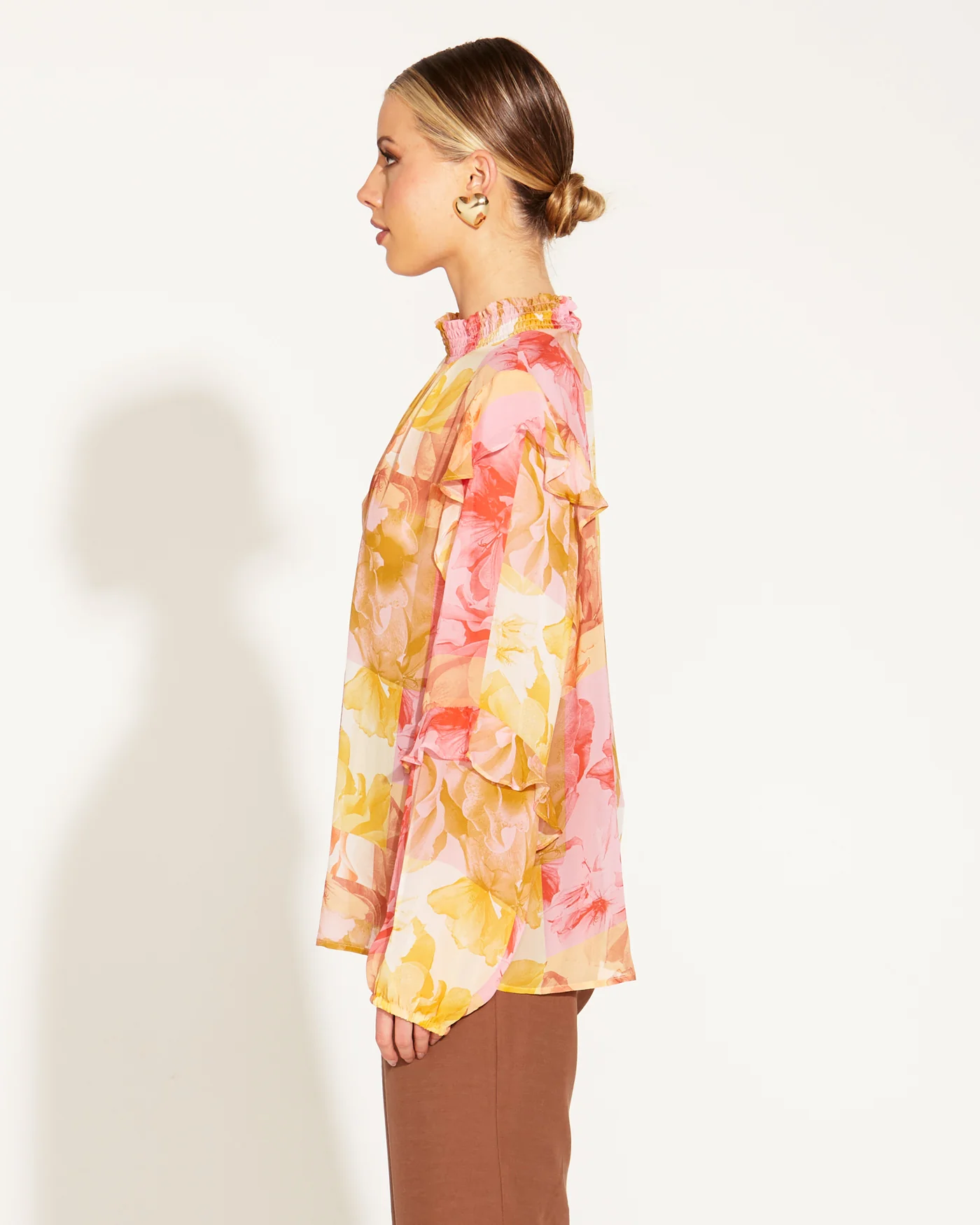 Fate & Becker - Earthly Paradise LS Sheer Blouse - Paradise Floral ...