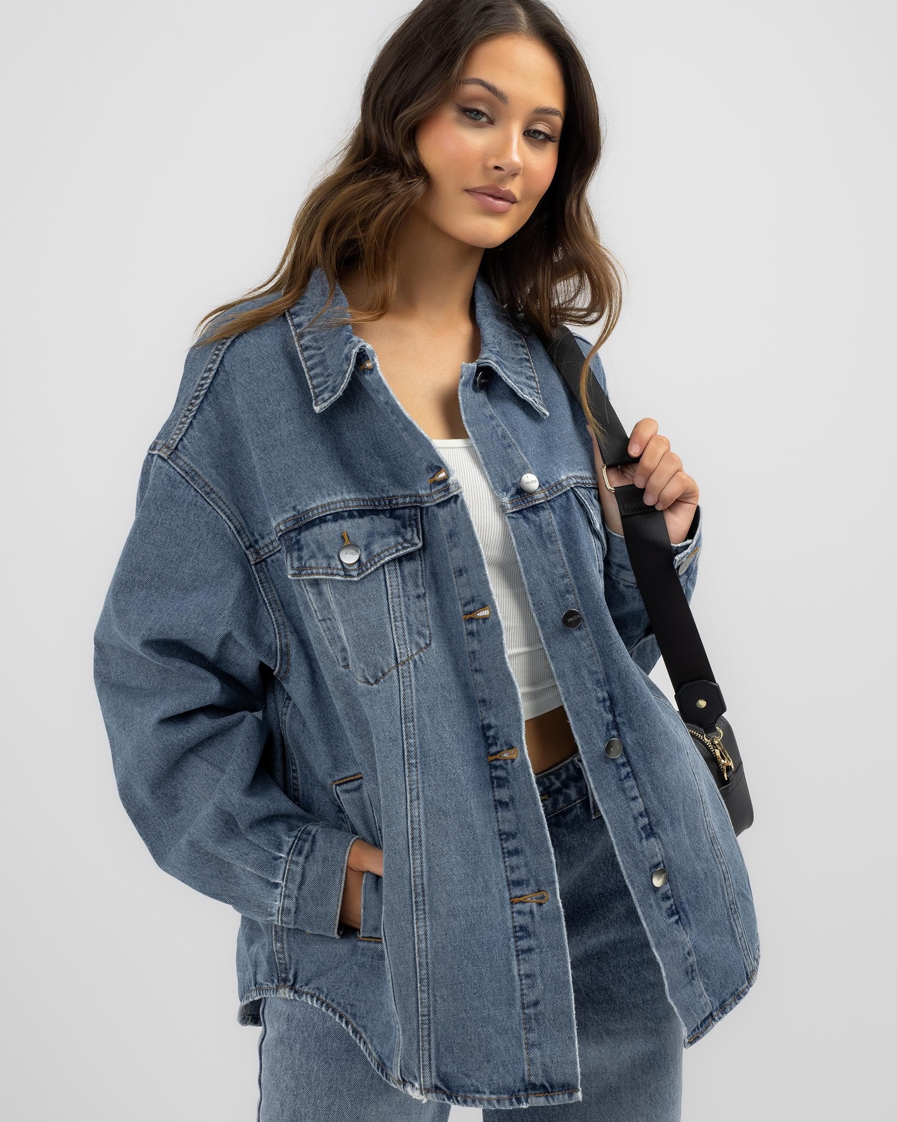 RVCA - Indie Denim Shacket - Vintage - Womens-Tops : Outback Surf Shop ...