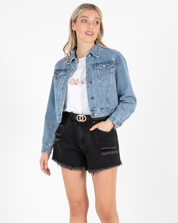 Sass - Aspen Denim Jacket - Womens-Tops : We stock the very latest in ...