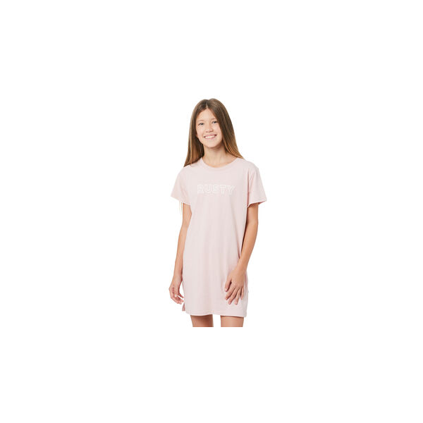 Rusty - Rusty Essentials Tee Dress - Pale Pink - Kids-Girls : Outback ...