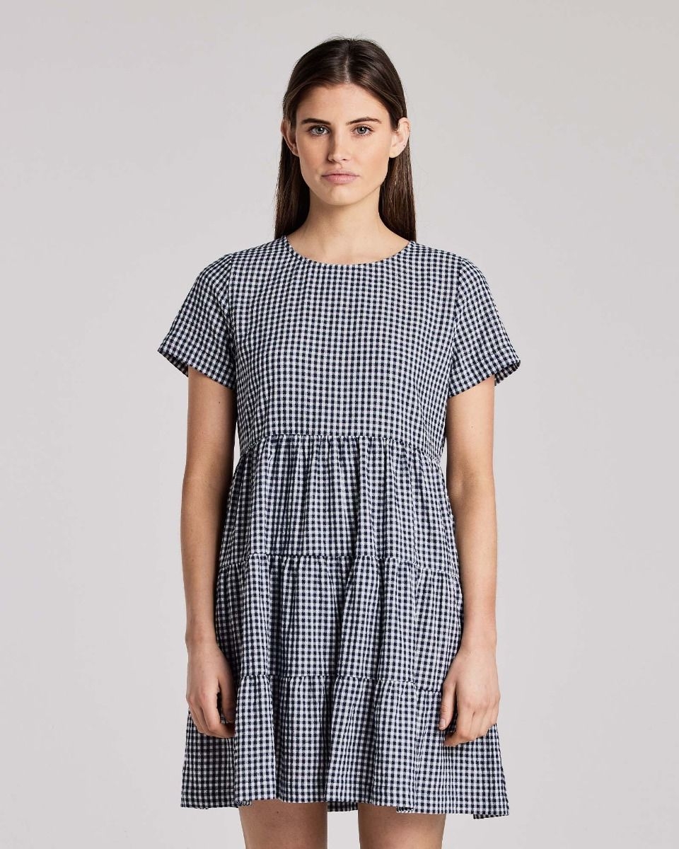 Huffer - Taylor Milly Dress - Navy/White - Womens-Dresses : Outback ...