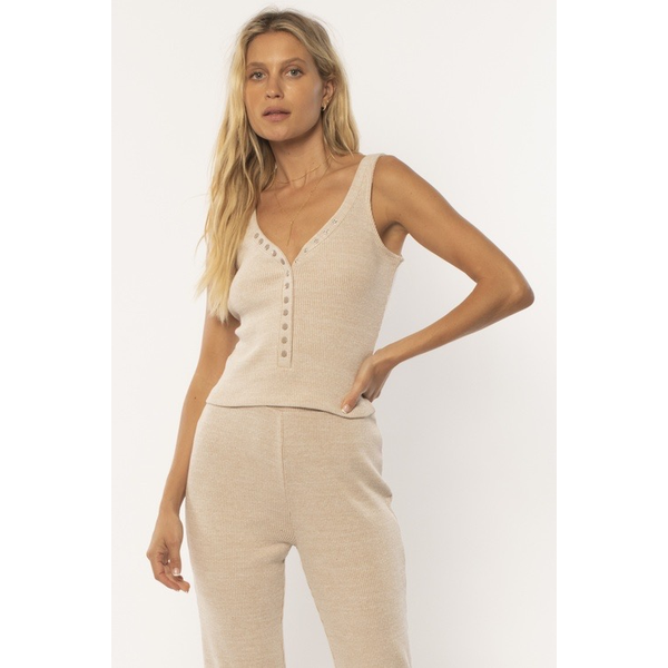 Amuse Society - Rhea Knit Tank - Grey Mist - Womens-Tops : We stock the ...