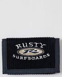 Rusty - Backtrack Tri-Fold Wallet - Navy Blue - Mens-Accessories ...